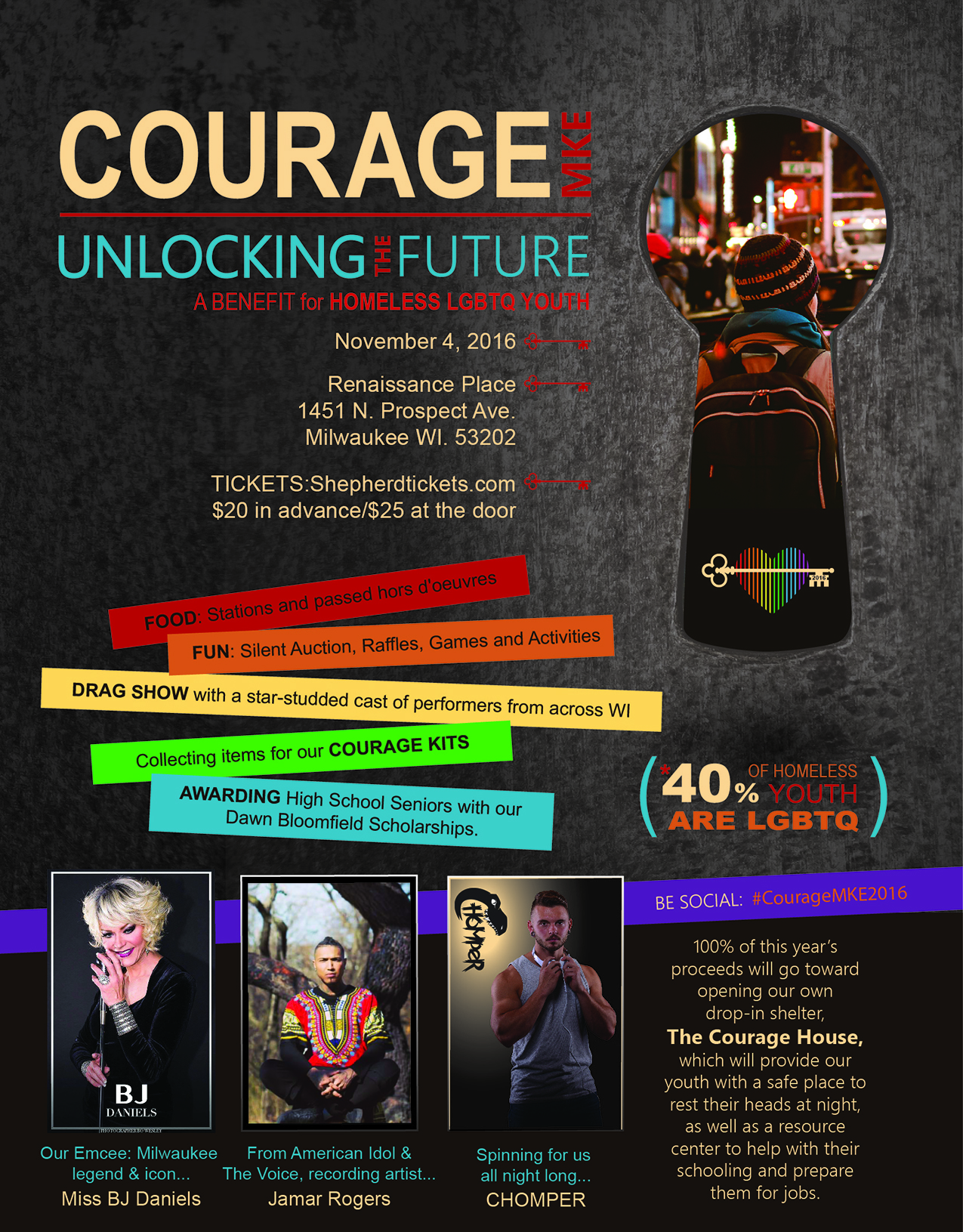 Courage Mke's Extravaganza: Unlocking the Future an event for homeless ...